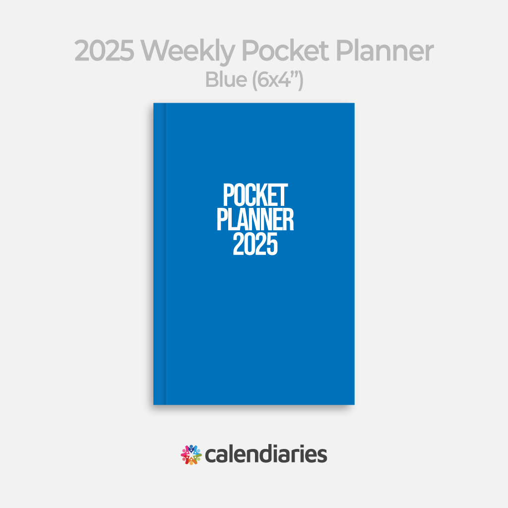 2025 Weekly Planner Pocket Edition: Blue Compact 6×4″