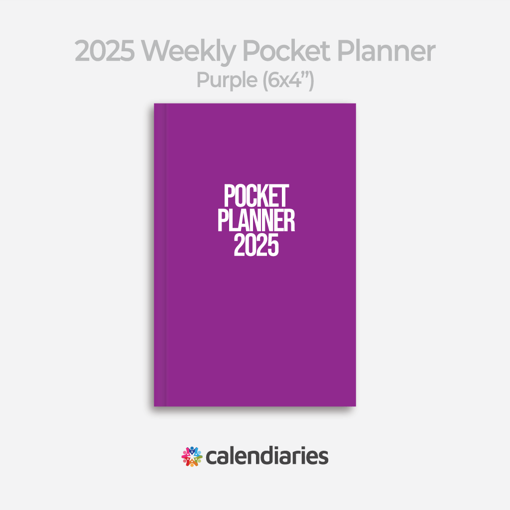 2025 Weekly Planner Pocket Edition: Purple Compact 6×4″