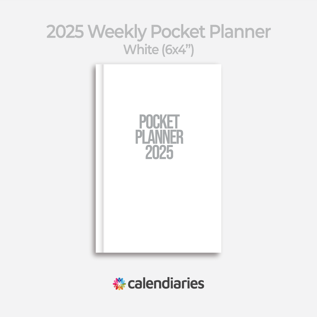 2025 Weekly Planner Pocket Edition: White Compact 6×4″